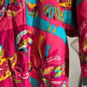 Neiman Marcus | Tops | Vintage Neiman Marcus Smock Top Pink Jungle Both ...